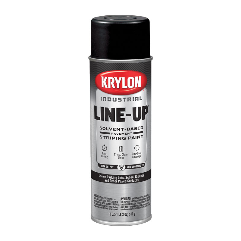 Krylon Industrial K008304 CoverUp Black Line-Up Solvent-Based Pavement ...